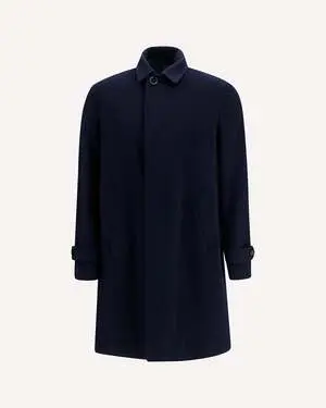 LARDINI Single Breasted Coat - Blue