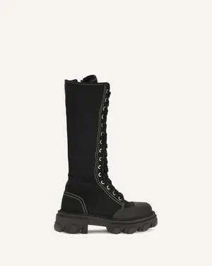 GANNI Trail Boots Tall - Black
