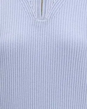 FORTE_FORTE Wool And Cashmere Half Zp Sweater