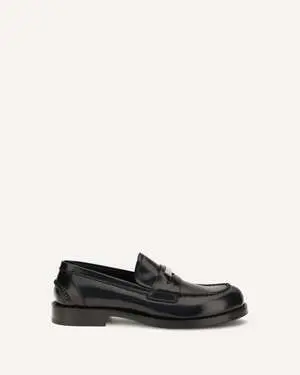 Dolce & Gabbana Calfskin Leather Loafers - Black