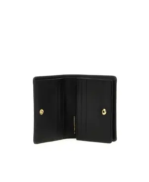 Dolce & Gabbana Dolce Gabbana Leopard Print Logo Plaque Bifold Wallet