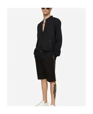 Dolce & Gabbana Dolce Gabbana Logo-plaque Long-sleeved Buttoned Shirt