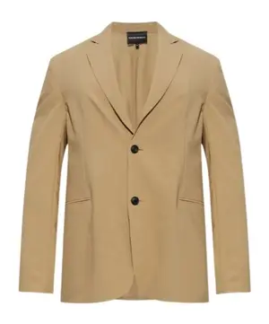 Emporio Armani Single-breasted Blazer - Beige