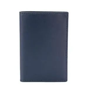 Comme Des Garçons Leather Bi-fold Wallet - Blue
