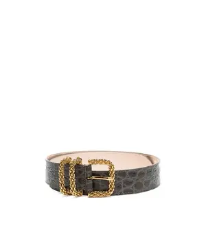 By Far Buckle Belt - Black