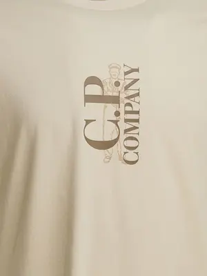 C.P. COMPANY Logo Printed Crewneck T-shirt