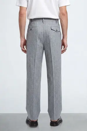 TWISTED TAILOR Tyson Pinstripe Suit Trousers
