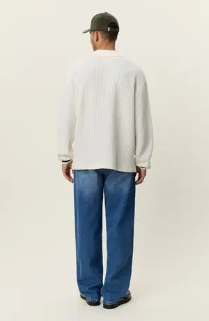 LES DEUX Waffle Long Sleeve Football Jersey