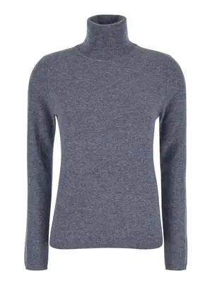 LEPLAIN Cashmere Turtleneck Sweater For - Grey