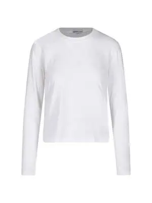 JAMES PERSE Long Sleeve Cotton T-shirt - White