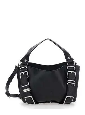 DIESEL® D-one Top-handle Small Handbag With Side Pockets - Black