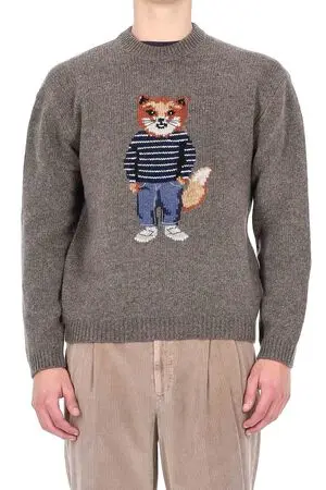 Maison Kitsuné Wool Blend Cardigan For Fall/winter 2025