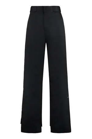 Palm Angels Cotton Cargo Trousers With Asymmetric Hem