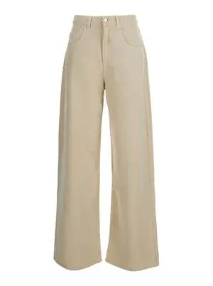 ICON DENIM LOS ANGELES Lyocell-cotton Denim Jeans - Beige