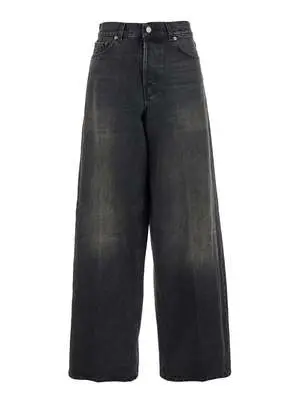 HAIKURE Bethany Logo Patch Wide-leg Denim Jeans For - Grey