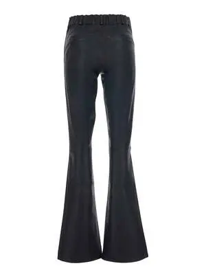 ARMA Lucia Leather Pants With Elasticated Waist For - Black