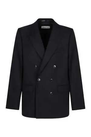 Dries Van Noten Double-breasted Wool Blazer Jacket
