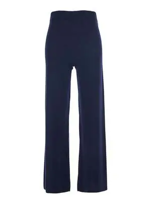TWINSET Wool-viscose Cashmere Blend Trousers - Blu