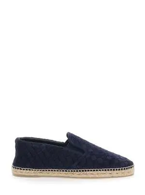 CastaÑer Java Suede Espadrilles With Back Pull-tab And Contrast Stitching For - Blu