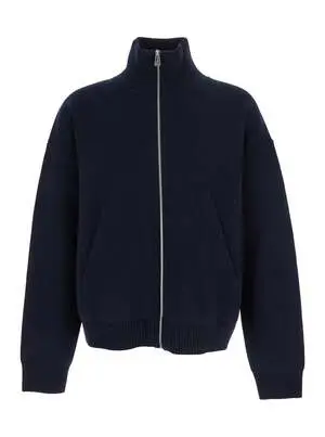 Axel Arigato Core Zip-up Jersey Sweater - Blu