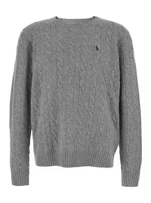 Polo Ralph Lauren Wool And Cashmere Crewneck Sweater - Grey