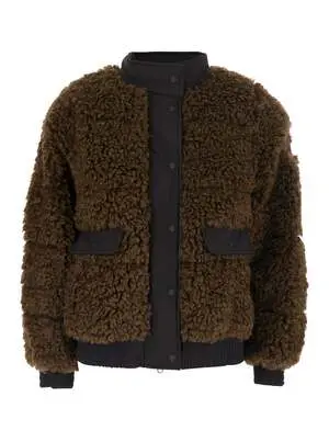 SAVE THE DUCK Valery Down Jacket With All-over Eco-fur In Tech Fabric - Brown