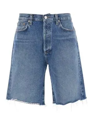 AGOLDE Anson Bermuda Shorts In Regenerative Cotton - Blu