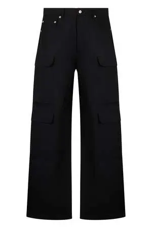 Rick Owens Inspired Loose Cotton Geth Pants With Five-pocket Design