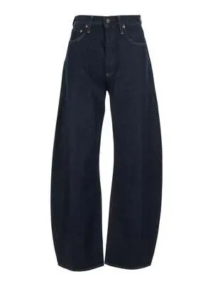 AGOLDE Luna Five-pocket Relaxed-fit Denim Jeans For - Blu