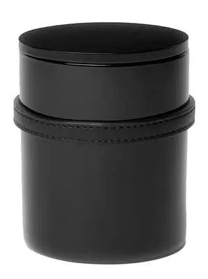 Versace Medusa 95 Candle With Wooden Lid And Removable Leather Strap In Glass And Wood - Black