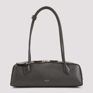Alaïa Le Teckel Medium Leather Shoulder Bag, Medium Mini - Brown