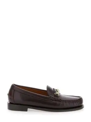 SEBAGO Horsebit Leather Loafers For - Brown