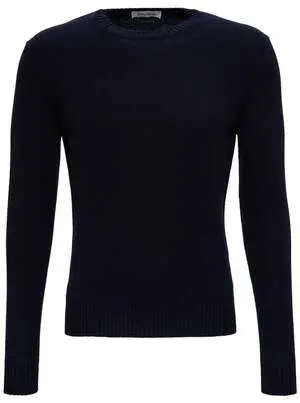 GAUDENZI Wool And Cashmere Crew Neck Sweater With Long Sleeves - Blu
