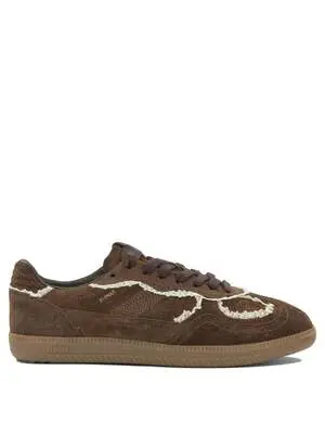 ALOHAS Tb 490 Low-top Leather Sneaker With Embossed Logo & Dual Closure - Brown