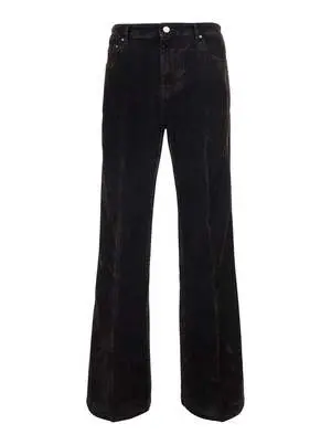 Amiri Logo Patch Back Straight-fit Denim Jeans For - Brown