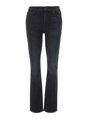 MOTHER Mid Rise Dazzler Skimp Slim Fit Jeans - Grey