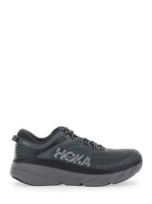 HOKA® Cushioned Sneakers With Breathable Tech Fabric Upper - Grey
