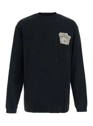 ERL Money Long Sleeve Knit Tee - Black