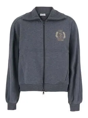 Brunello Cucinelli Jersey Cardigan - Grey