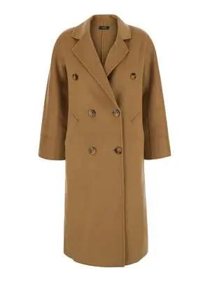LEPLAIN Double-breasted Wool Jacket With Classic Lapels - Brown