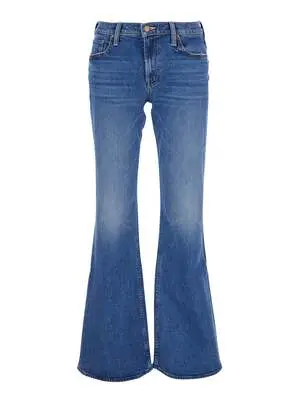 MOTHER High-waist Slim-fit Flared Jeans With Five-pocket Design - Blu
