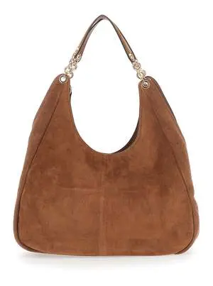 Michael Kors Ellie Large Tote Handbag With Sturdy Handles - Brown