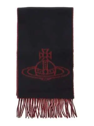 VIVIENNE WESTWOOD Tech Fabric Logo Scarf For - Black