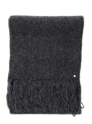 Helen Kaminski Starla Wool Blend Scarf In Alpaca Wool With Soft Lightweight Warmth - Grey