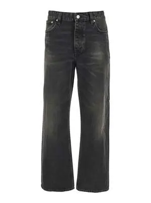 WON HUNDRED Relaxed Fit Denim Jeans With Belt Loops - Black