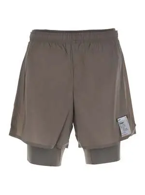 Satisfy Techsilk Shorts With Pockets And Elastic Waist - Brown