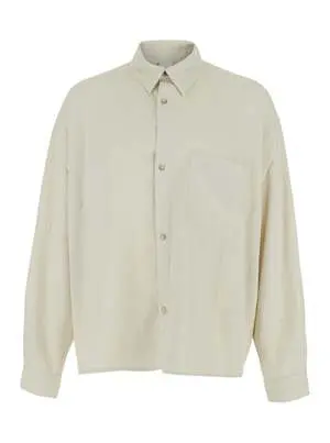 WON HUNDRED Tech Fabric Button-down Shirt With Classic Collar And Chest Pocket