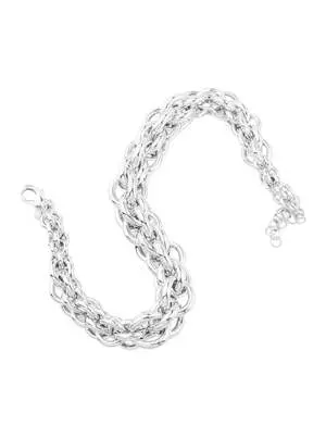 Federica Tosi Lace Christy Necklace With Metal Details - Metallic