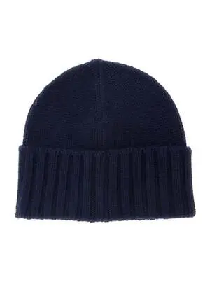 KANGRA Beanie With Elegant Minimal Hem - Blu