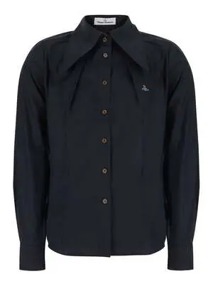 VIVIENNE WESTWOOD Violin Graphic Cotton Shirt - Black